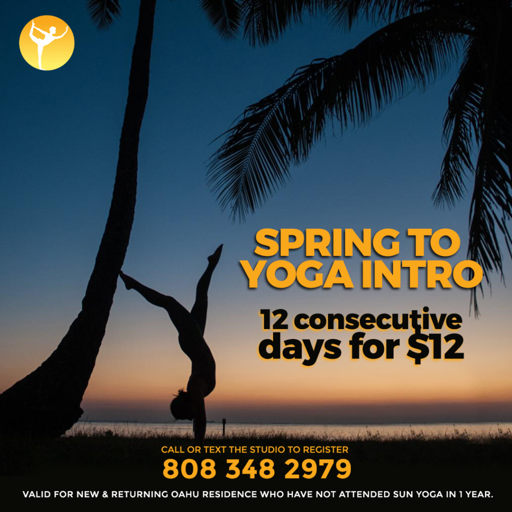 Sun Yoga Hawaii - Yoga studio located at Aina Haina Shopping Center ...